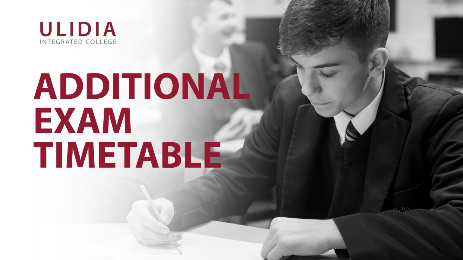 Year 12 Additional Exam Timetable 14th – 18th December - Ulidia ...
